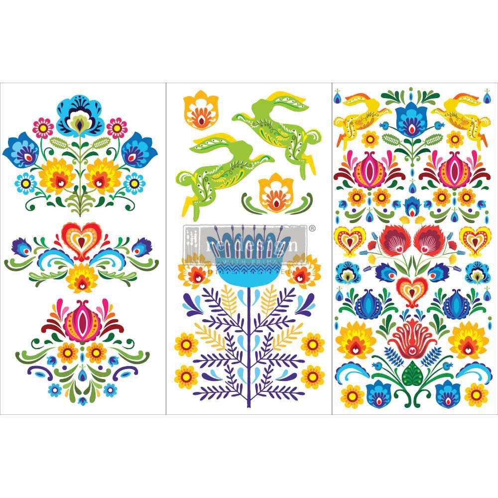 Floral Polish | Redesign With Prima Small Decor Transfer - Vintage Charm