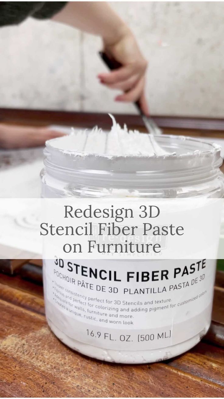 Redesign With Prima 3D Stensil Paste - Vintage Charm