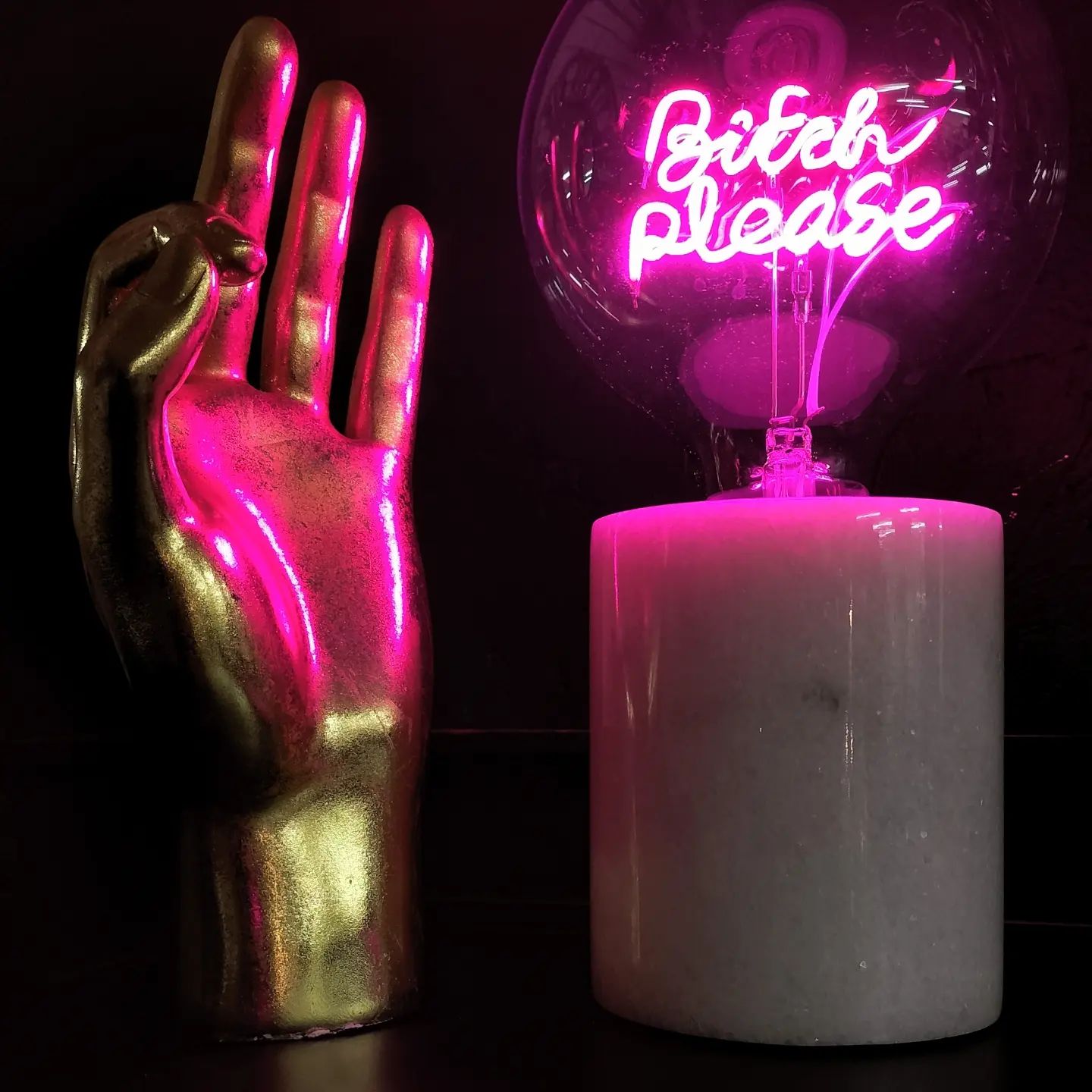 Grey Stone Base | Steepleton Neon Bulb Bases - Vintage Charm