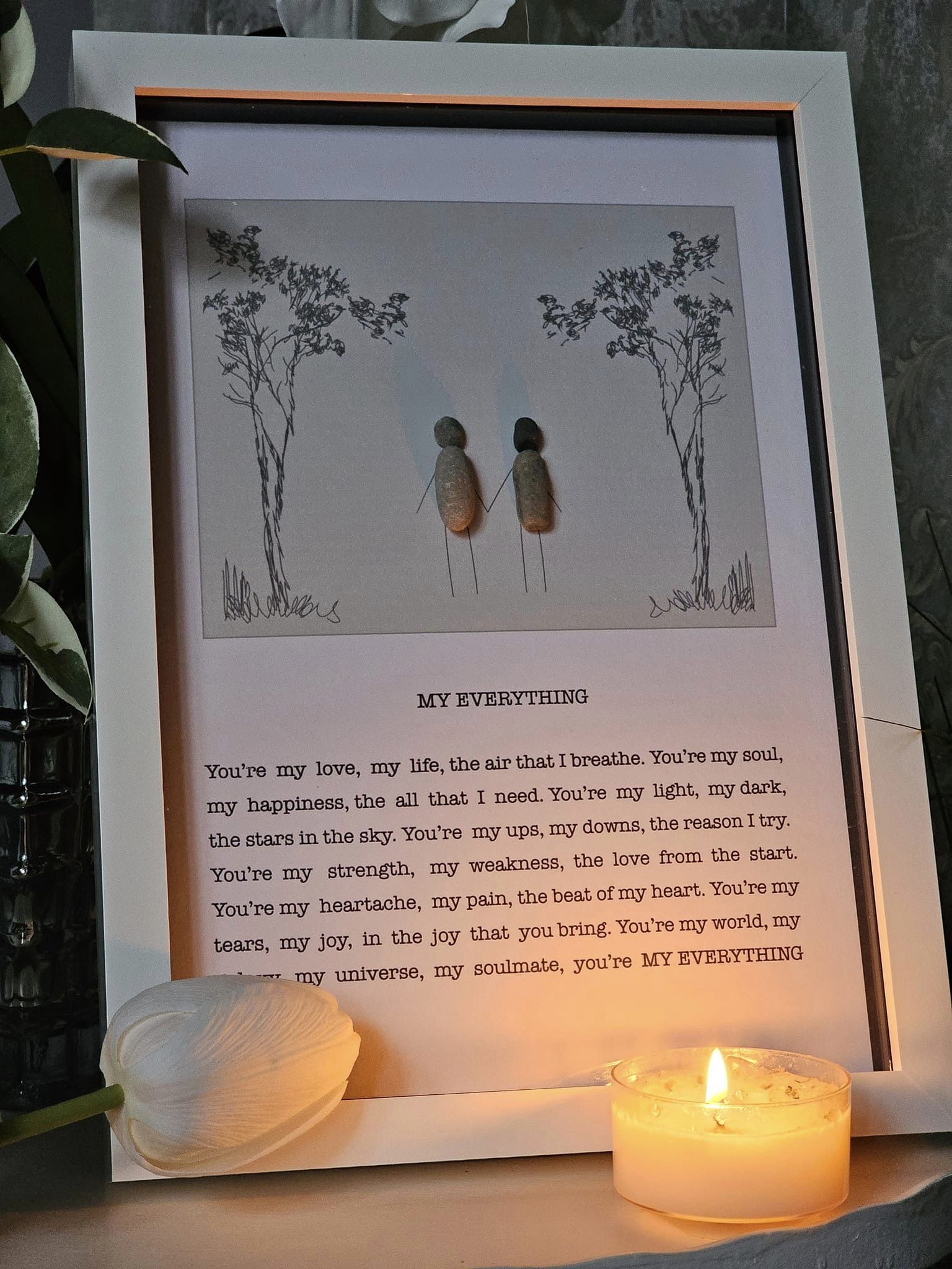 Handmade Pebble Art | My Everything - Vintage Charm