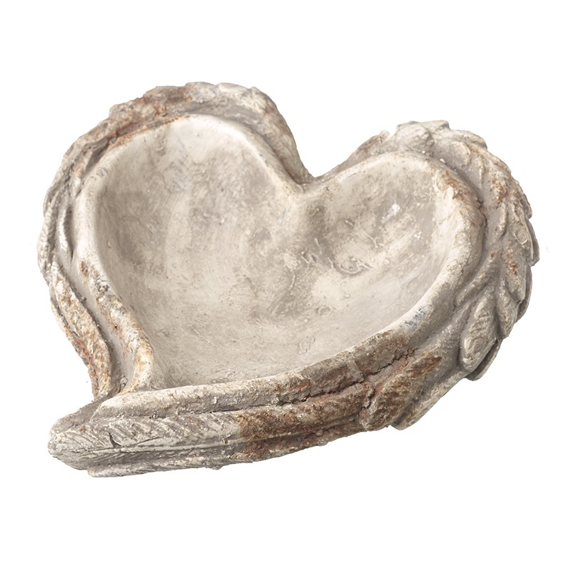 Large Stone Heart Trinket Dish - Vintage Charm