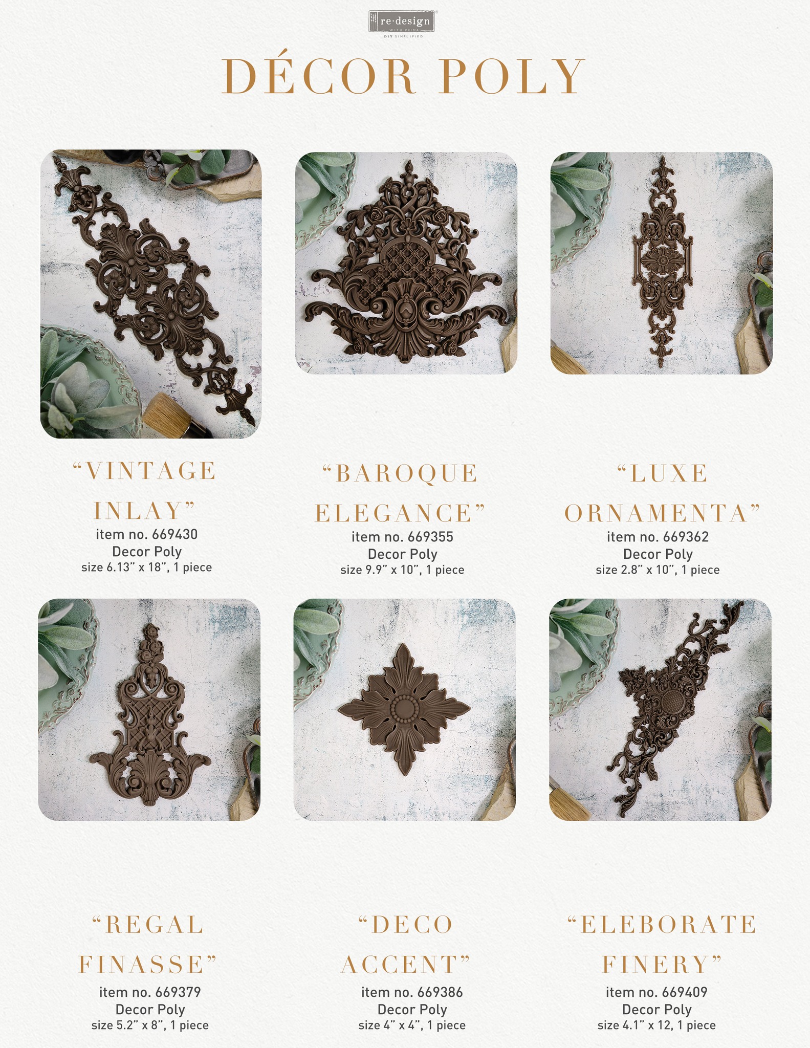 Elaborate Finery | Decor Poly | Redesign With Prima - Vintage Charm