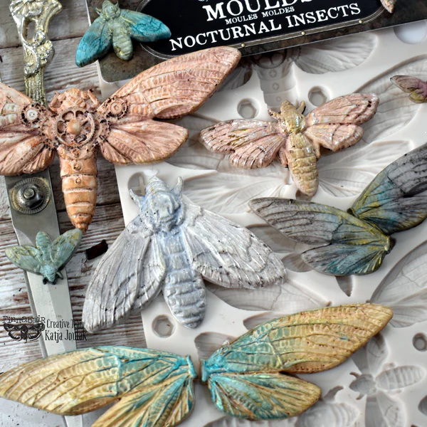 Nocturnal Insects | Redesign With Prima Decor Mould - Vintage Charm